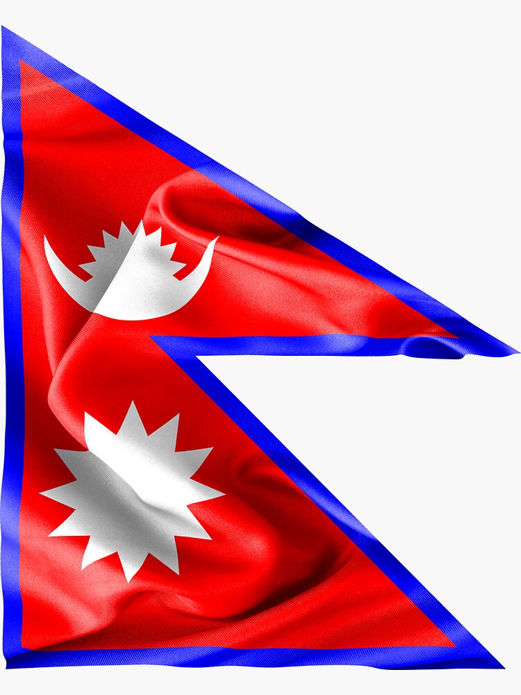 "Nepal Flag" Sticker by MarkUK97 | Redbubble