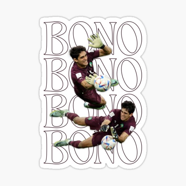 "Yassine Bounou '' BONO '' - Goalkeeper Bono of Morocco" Sticker for ...