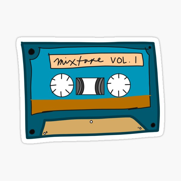 "Mixtape VOL. 1" Sticker for Sale by hilarybbn | Redbubble