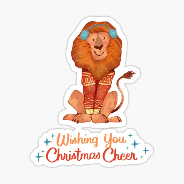 "Wishing you Christmas cheer " Sticker for Sale by LinaLitl | Redbubble