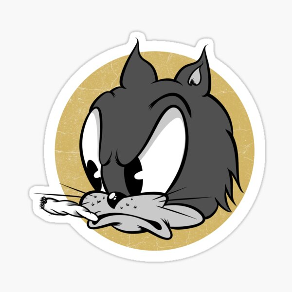 "Notorious C.A.T- Retro Cartoon Character" Sticker for Sale by ...