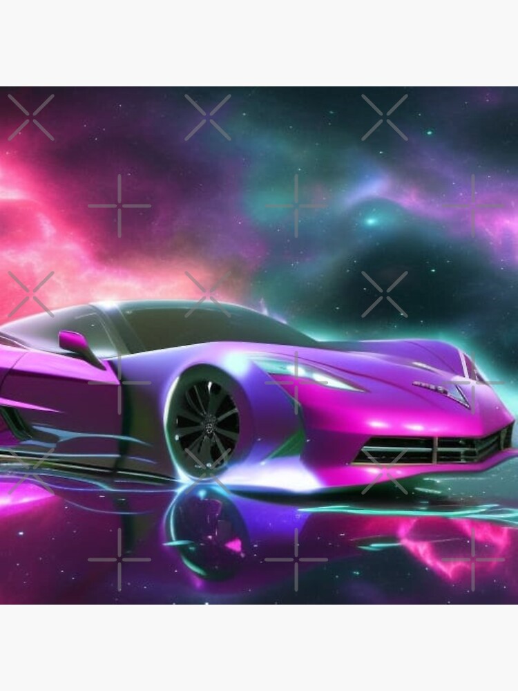 "super car in space" Sticker for Sale by Gal4xy | Redbubble