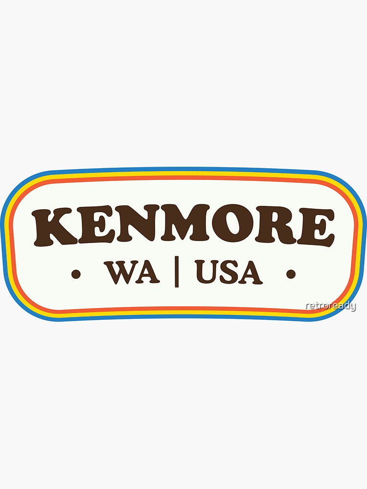 "Kenmore | Retro Badge" Sticker for Sale by retroready | Redbubble