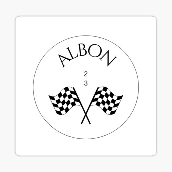 "alex albon" Sticker for Sale by emmsullz | Redbubble