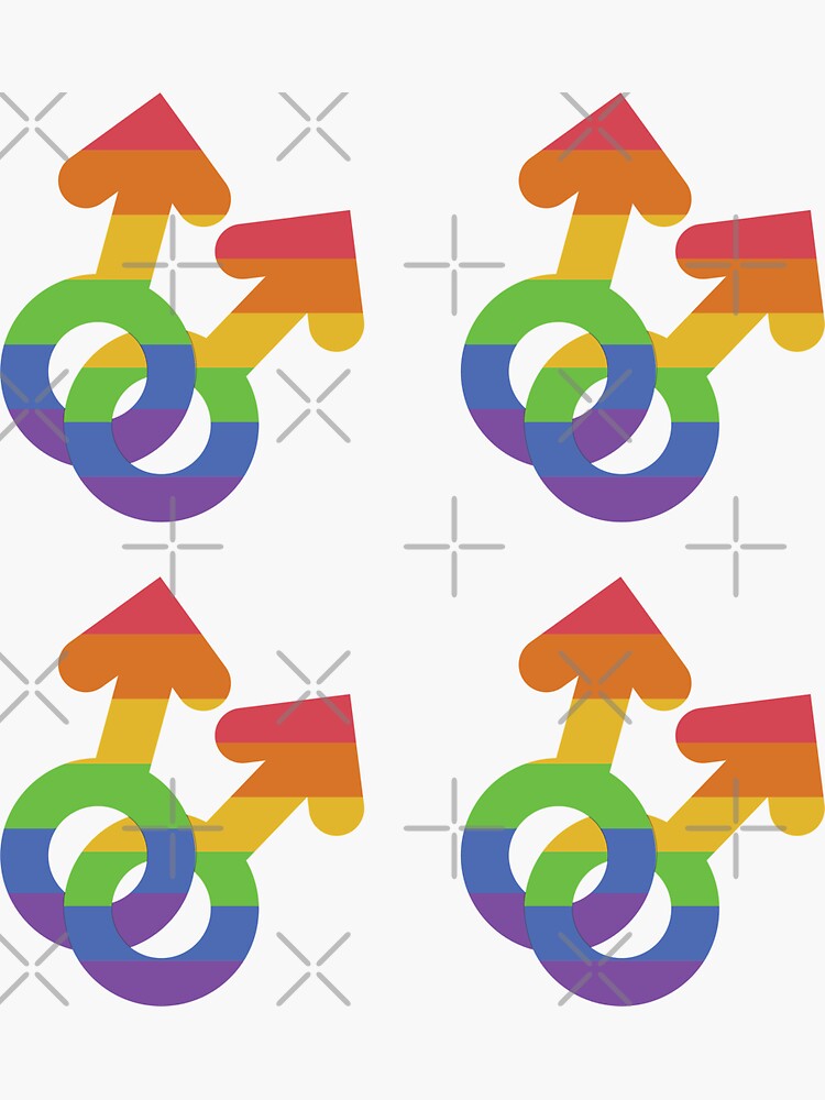 "Four lgbt Gay Symbols Pride Month / Set Sticker" Sticker for Sale by ...