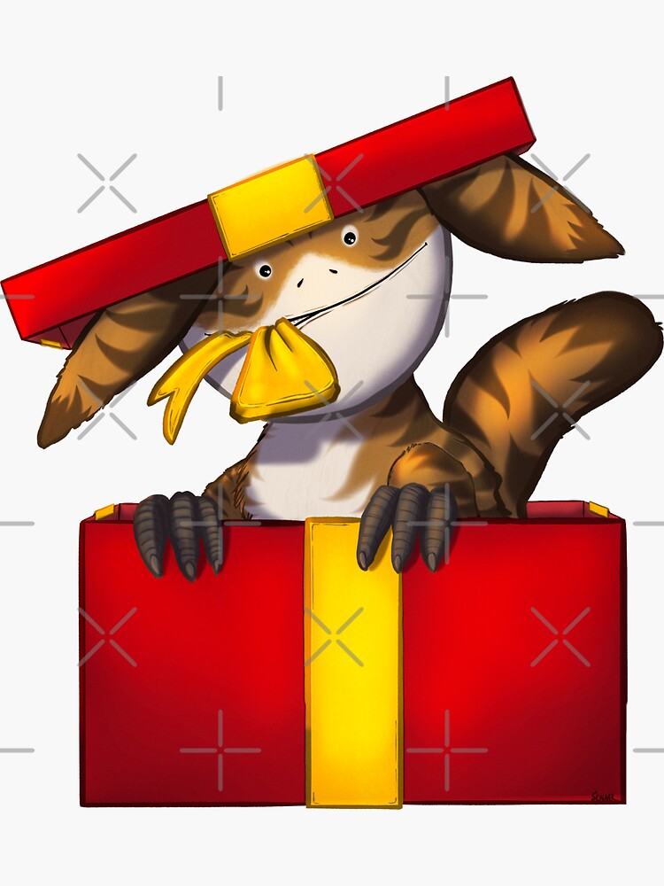 "Festive Loth-Cat" Sticker for Sale by -Senaar- | Redbubble