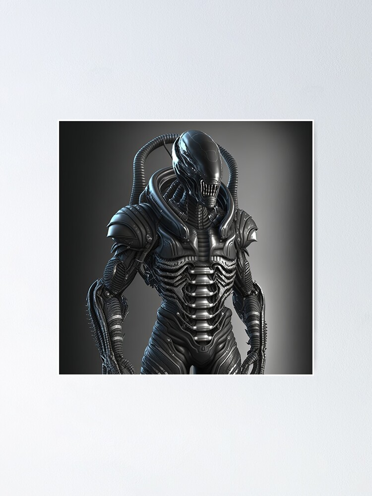 "Android Alien Xenomorph Robot" Poster for Sale by LividPhoto | Redbubble