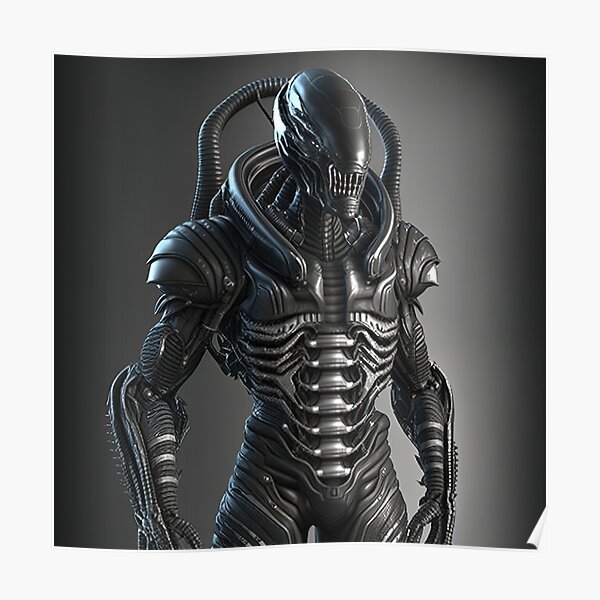 "Android Alien Xenomorph Robot" Poster for Sale by LividPhoto | Redbubble