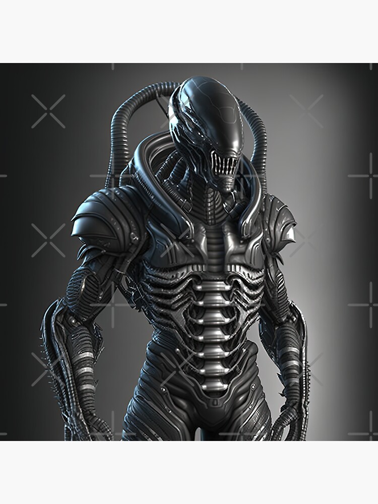 "Android Alien Xenomorph Robot" Sticker for Sale by LividPhoto | Redbubble