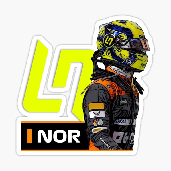 "Lando Norris logo Lando Norris number 4 logo" Sticker for Sale by ...