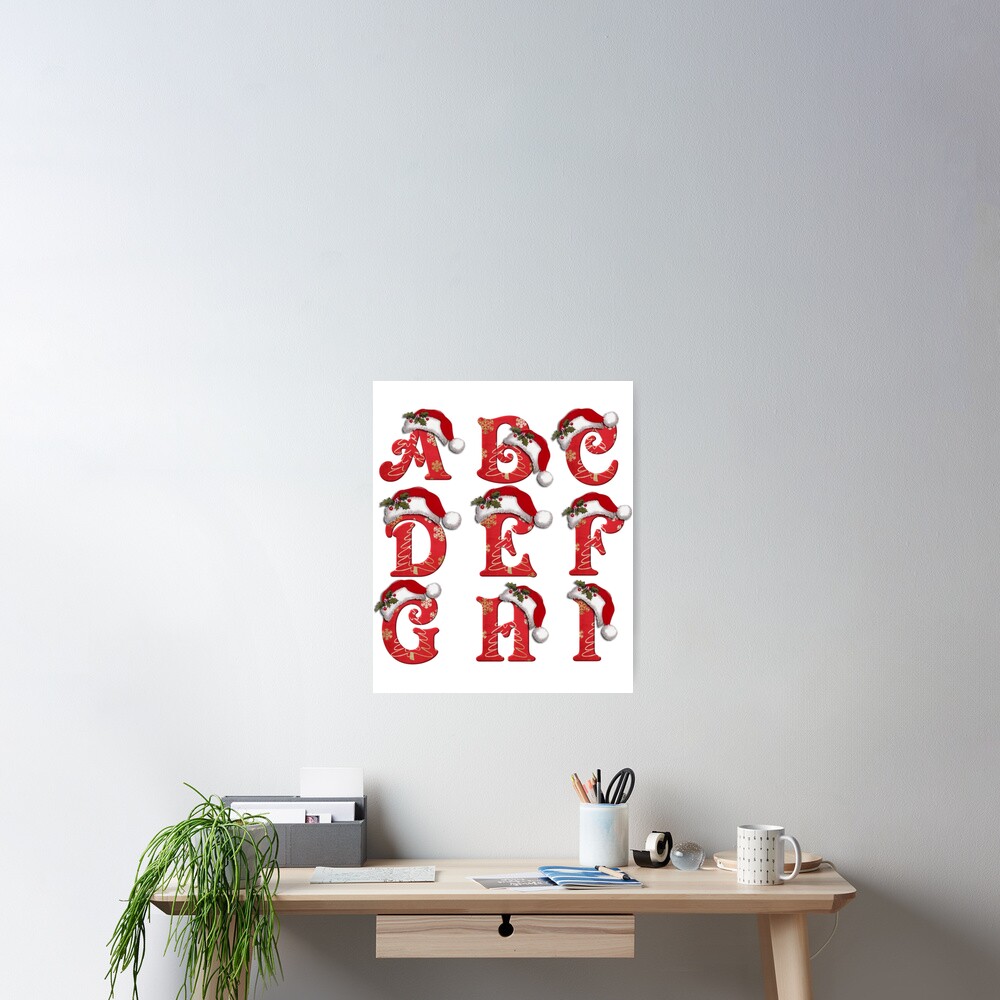 "Villain Letter Abc Costume Boys Matching Evil Alphabet Lore" Poster ...
