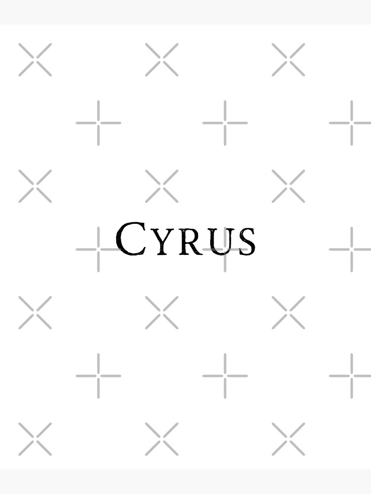 "Cyrus - Persian (iranian) name" Poster for Sale by Elbenj | Redbubble