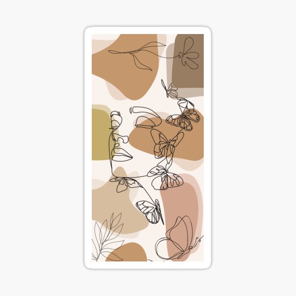 "Aesthethic Girl face" Sticker for Sale by Jajhaku | Redbubble