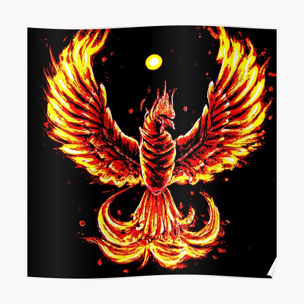 "The Rise of The Phoenix " Poster for Sale by AetherFoinix | Redbubble