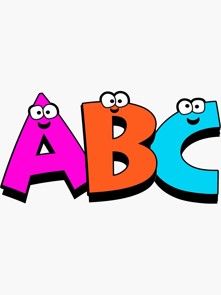 "villain letter abc costume boys matching evil alphabet" Sticker for ...
