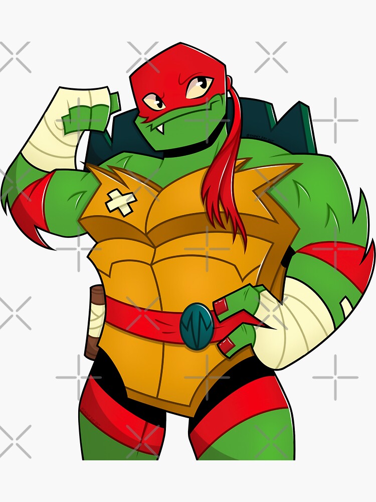 "Raph - ROTTMNT" Sticker for Sale by Snowydayout | Redbubble