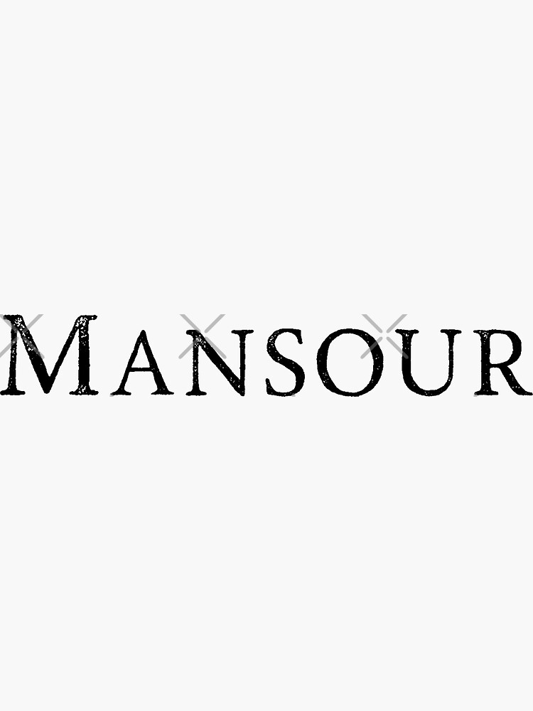 "Mansour - Persian (iranian) name" Sticker for Sale by Elbenj | Redbubble