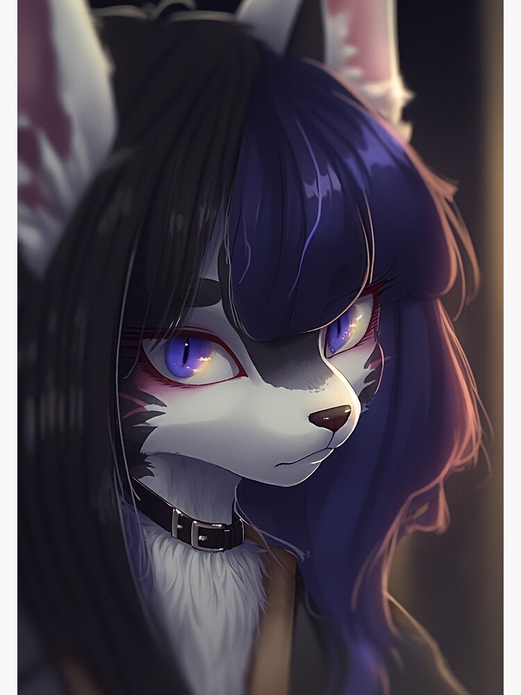 "Cute Goth Furry Anime Character" Poster for Sale by Ozy Art | Redbubble