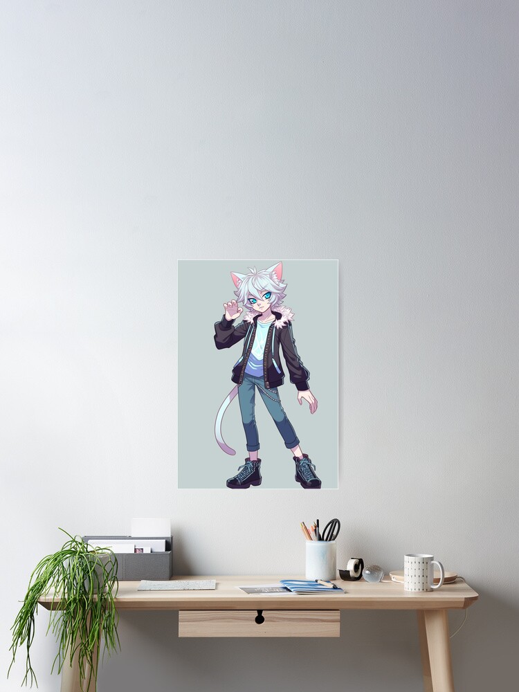 "Cute Furry Anime Boy Character Art" Poster for Sale by rmsgraphics ...