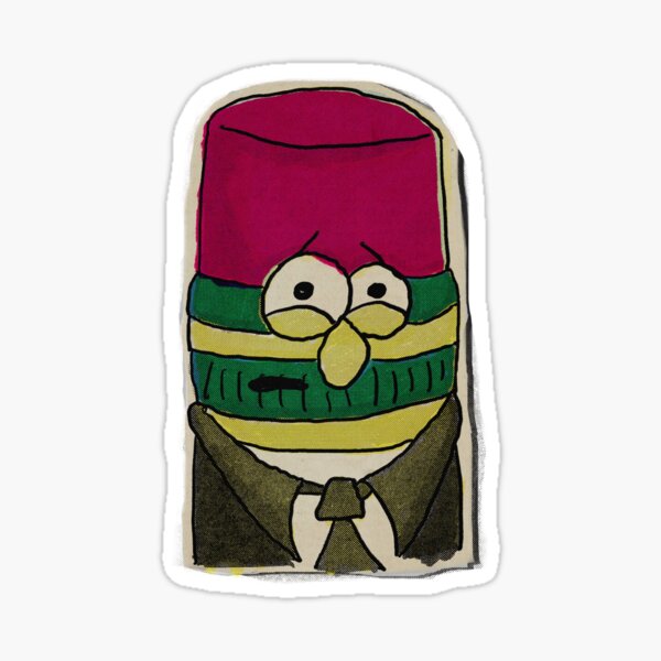 "Mr Eraser Head" Sticker for Sale by NickacanDesigns | Redbubble