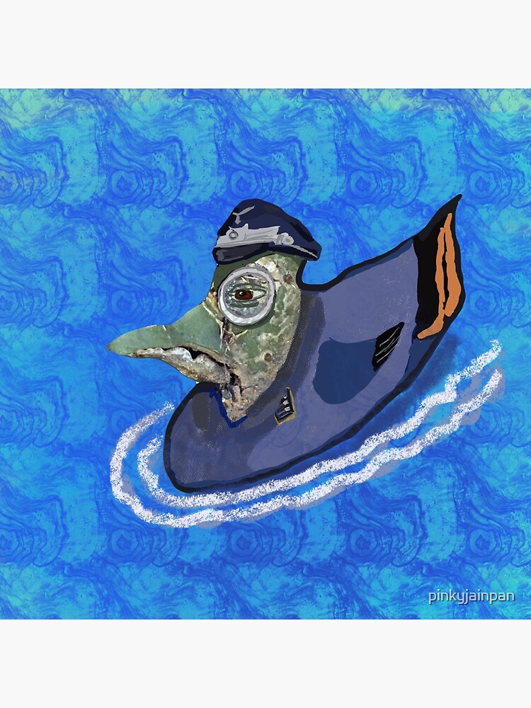 "Colonel Kluck Duck And His Monocle" Sticker for Sale by pinkyjainpan ...