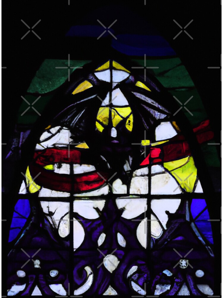 "Vampire on stained glass. Window of the Dark Palace" Sticker for Sale ...