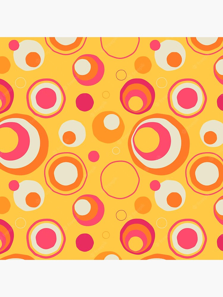 "Atomic Circles Vintage Design" Sticker for Sale by GypsyGarou | Redbubble