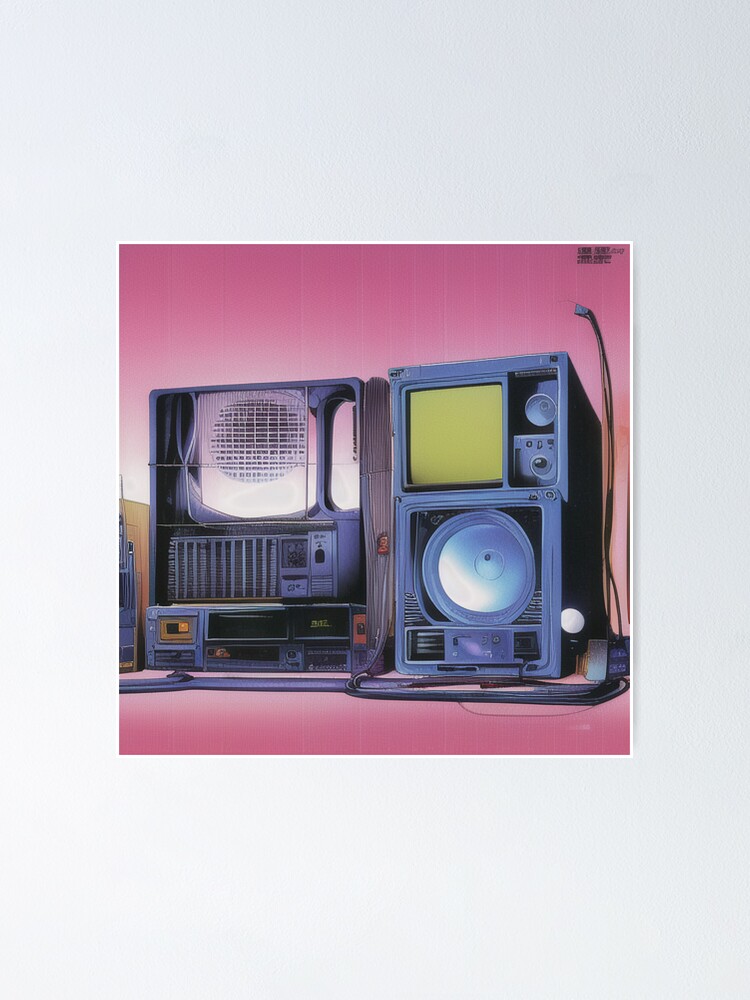 "Vaporwave aesthetic computer" Poster for Sale by Tark-Abelard | Redbubble