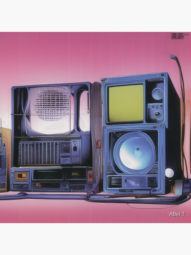 "Vaporwave aesthetic computer" Sticker for Sale by Tark-Abelard | Redbubble