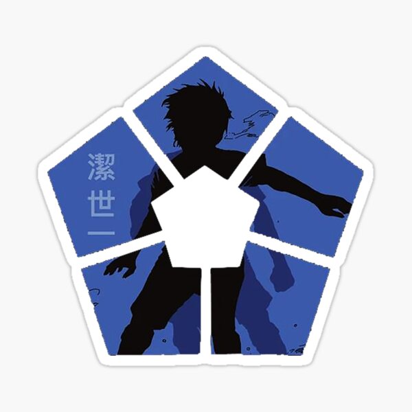 "Blue Lock - Awesome Logo Design in" Sticker for Sale by adammv20 ...