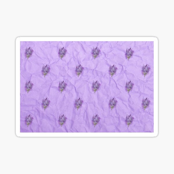 "Crumpled Paper and Lavender" Sticker for Sale by dealchica | Redbubble