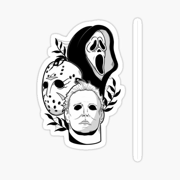 "horror trio" Sticker for Sale by thedazedghost | Redbubble