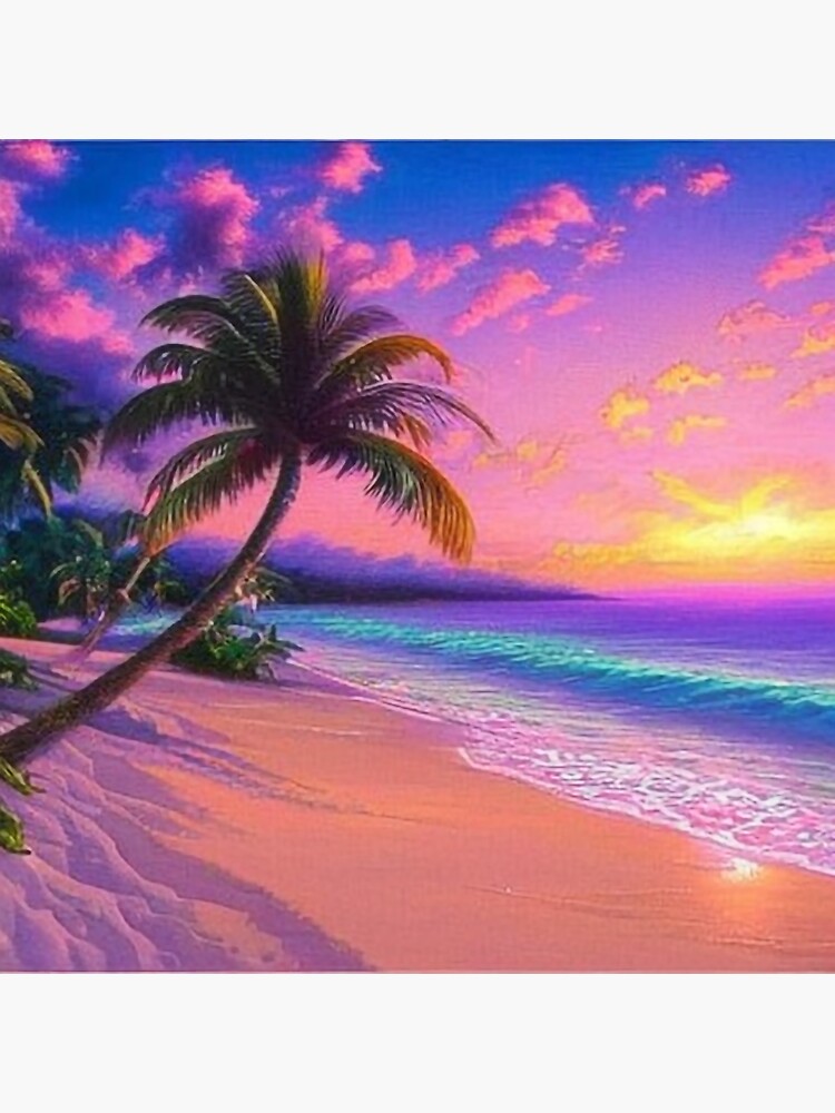 "Ethereal Landscape Island Paradise 01 " Sticker for Sale by OneiroArt ...