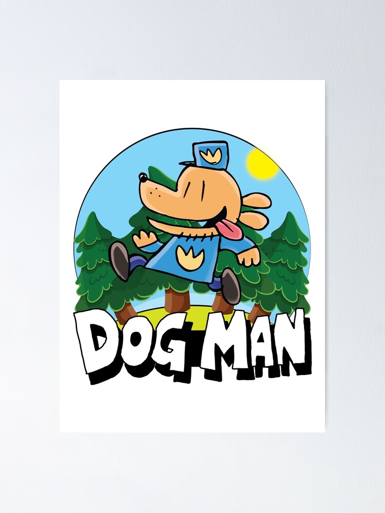 "Happy DogMan" Poster for Sale by MOON--STONE | Redbubble