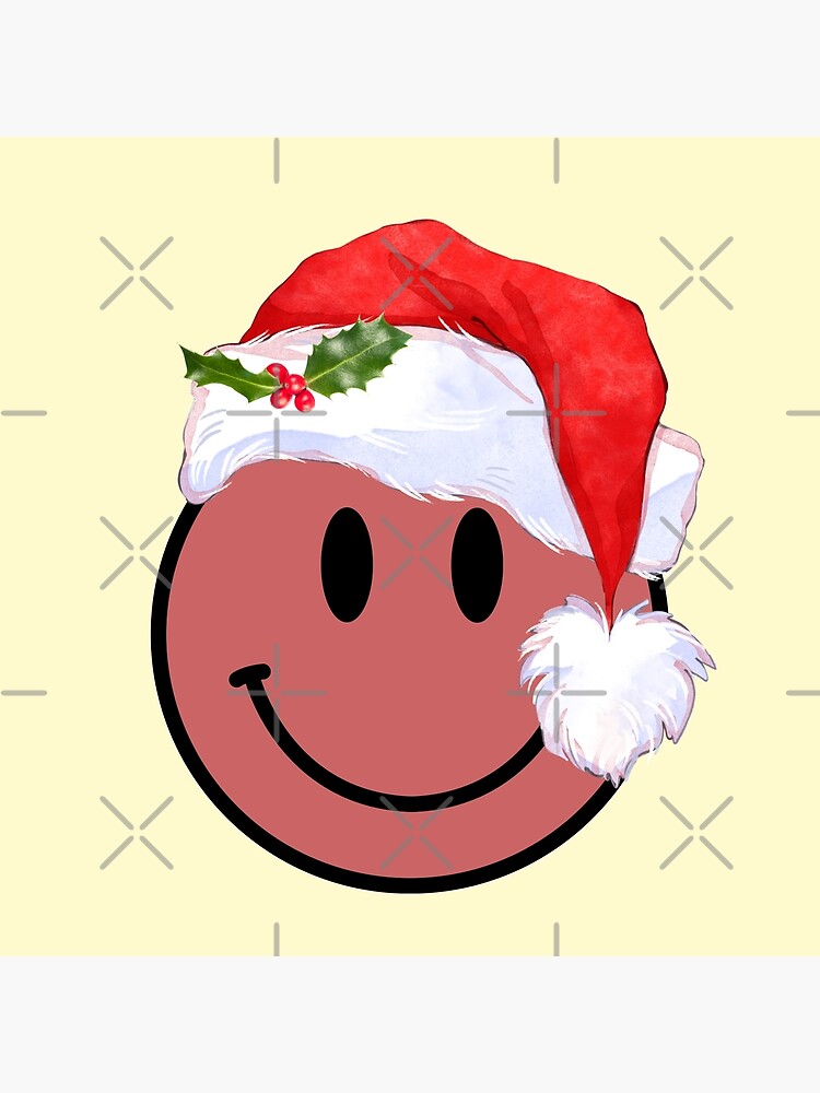 "Christmas Smiley Face" Poster for Sale by Amadhaun13 | Redbubble