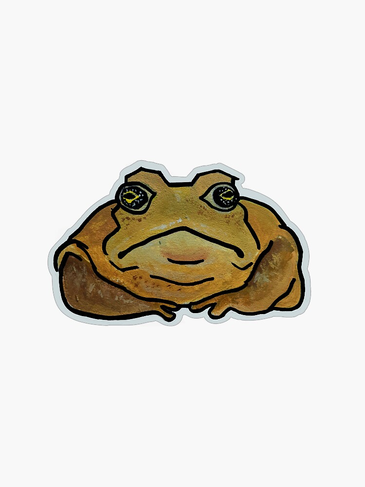 "Toad" Sticker for Sale by CamilaFish | Redbubble