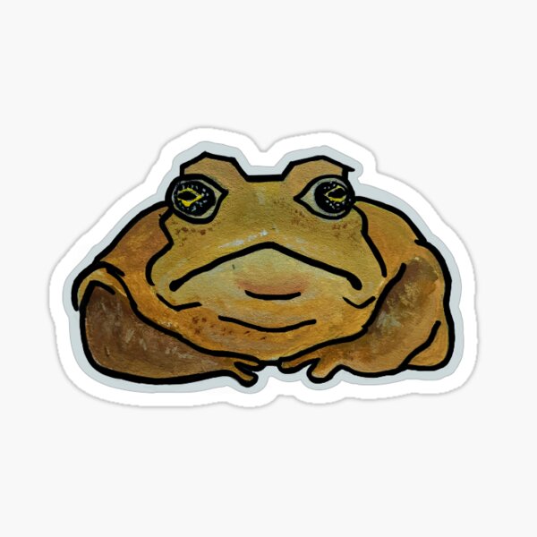"Toad" Sticker for Sale by CamilaFish | Redbubble