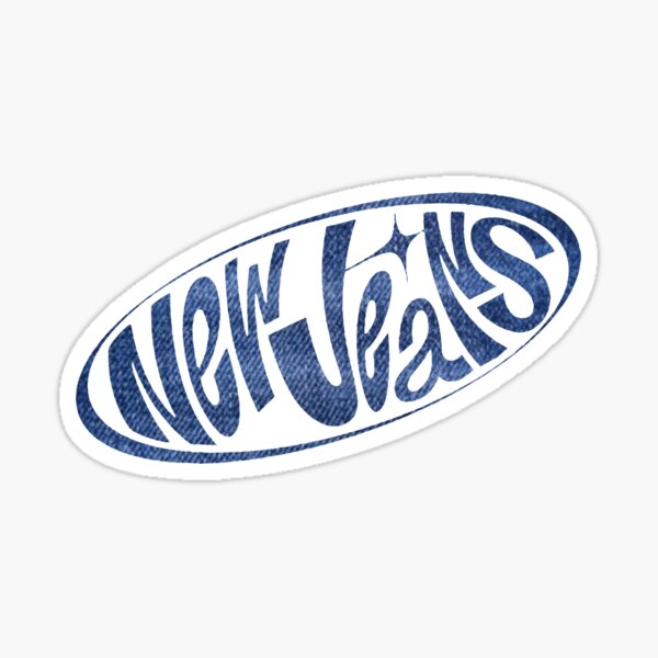 "[NEW JEANS] Denim Logo" Sticker for Sale by ale040504 | Redbubble