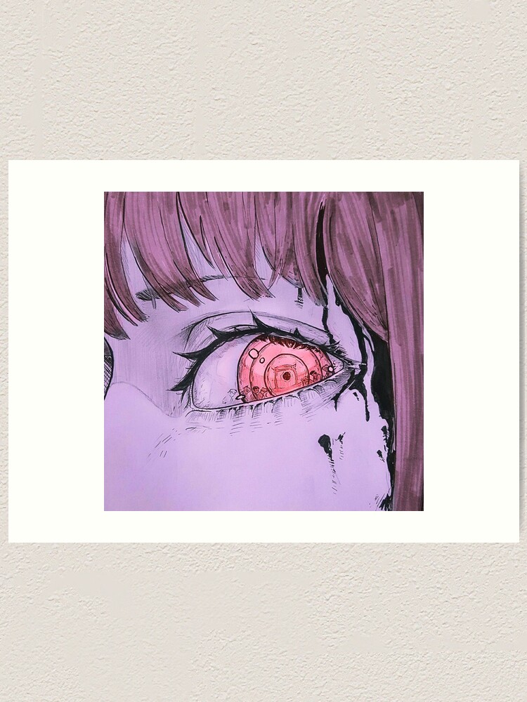 "Makima Chainsaw Man | Eye Reflection Colorized" Art Print for Sale by ...