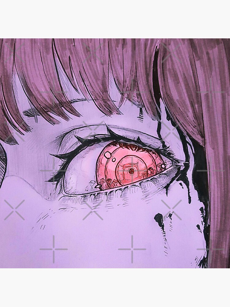 "Makima Chainsaw Man | Eye Reflection Colorized" Sticker for Sale by ...