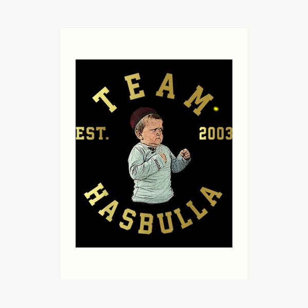 "Hasbulla Magomedov - Team MMA Hasbulla Fight Meme Vintage" Art Print ...