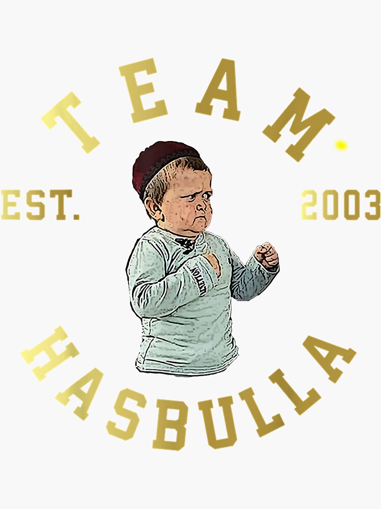 "Hasbulla Magomedov - Team MMA Hasbulla Fight Meme Vintage" Sticker for ...