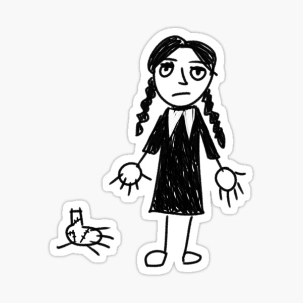 "Childish drawing" Sticker for Sale by monsieur-victor | Redbubble