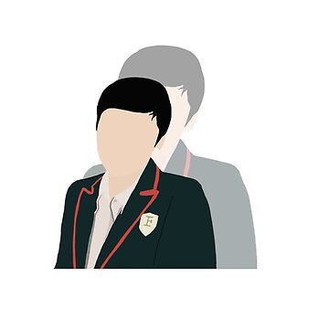 "Elite Netflix Show & Ari in uniform with shadow background" Sticker ...