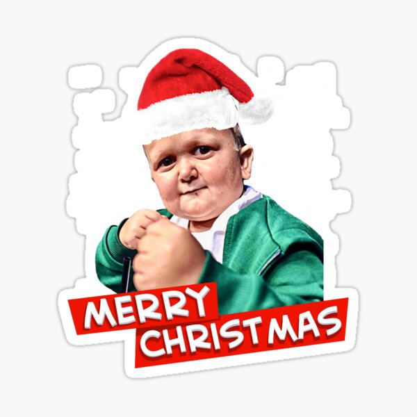 "merry christmas hasbulla funny meme hasbulla christmas funny" Sticker ...