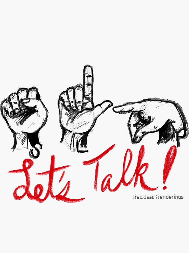 "SLP IPA Sign Language" Sticker for Sale by Pura-Vivie | Redbubble