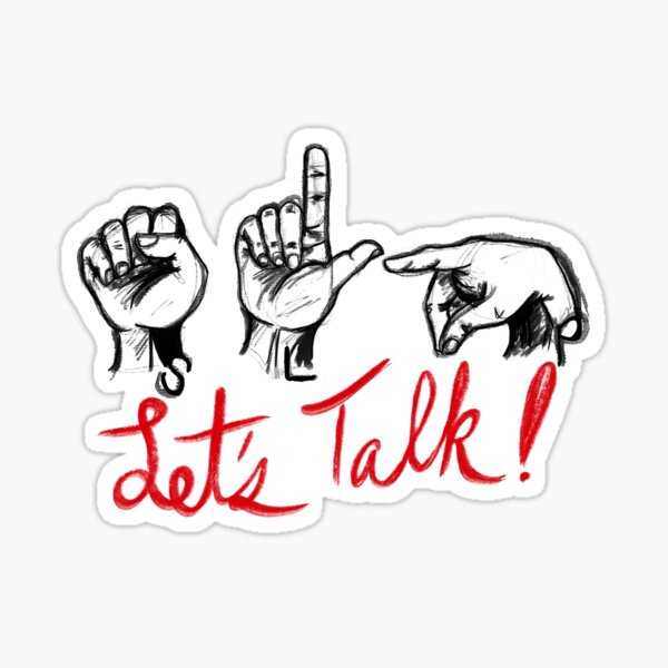 "SLP IPA Sign Language" Sticker for Sale by Pura-Vivie | Redbubble