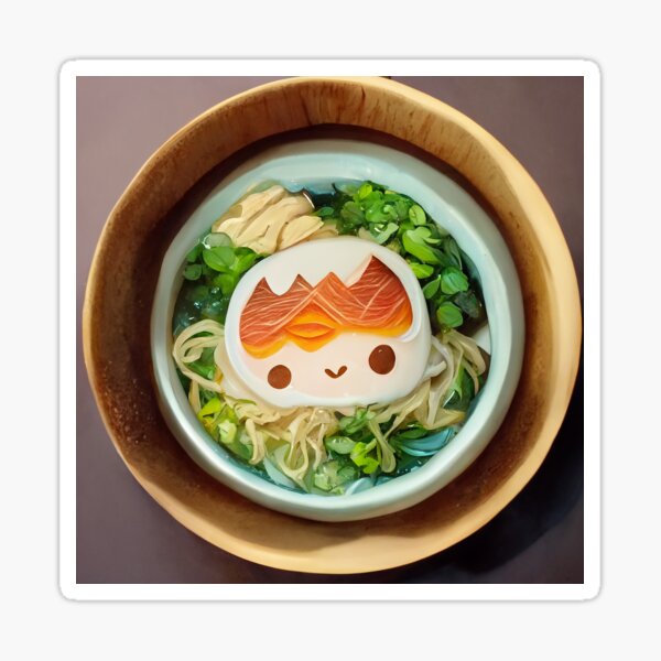 "Kawaii Ramen Tamago 可愛いラーメン卵" Sticker for Sale by Yenbox | Redbubble