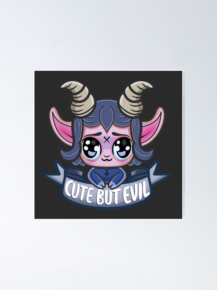 "Cute But Evil Baphomet" Poster for Sale by SpaceTruck | Redbubble