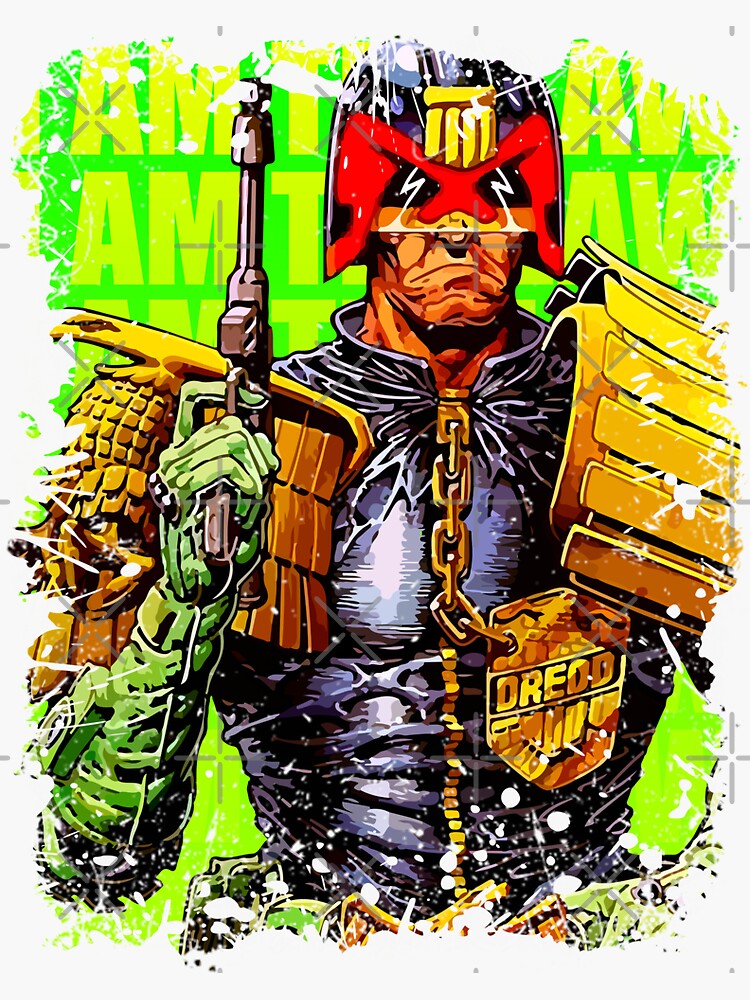 "Judge Dredd Merch" Sticker for Sale by Stoner-Store | Redbubble